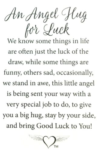 1065 – An Angel Hug for Luck (tent card) – Clock It To Ya