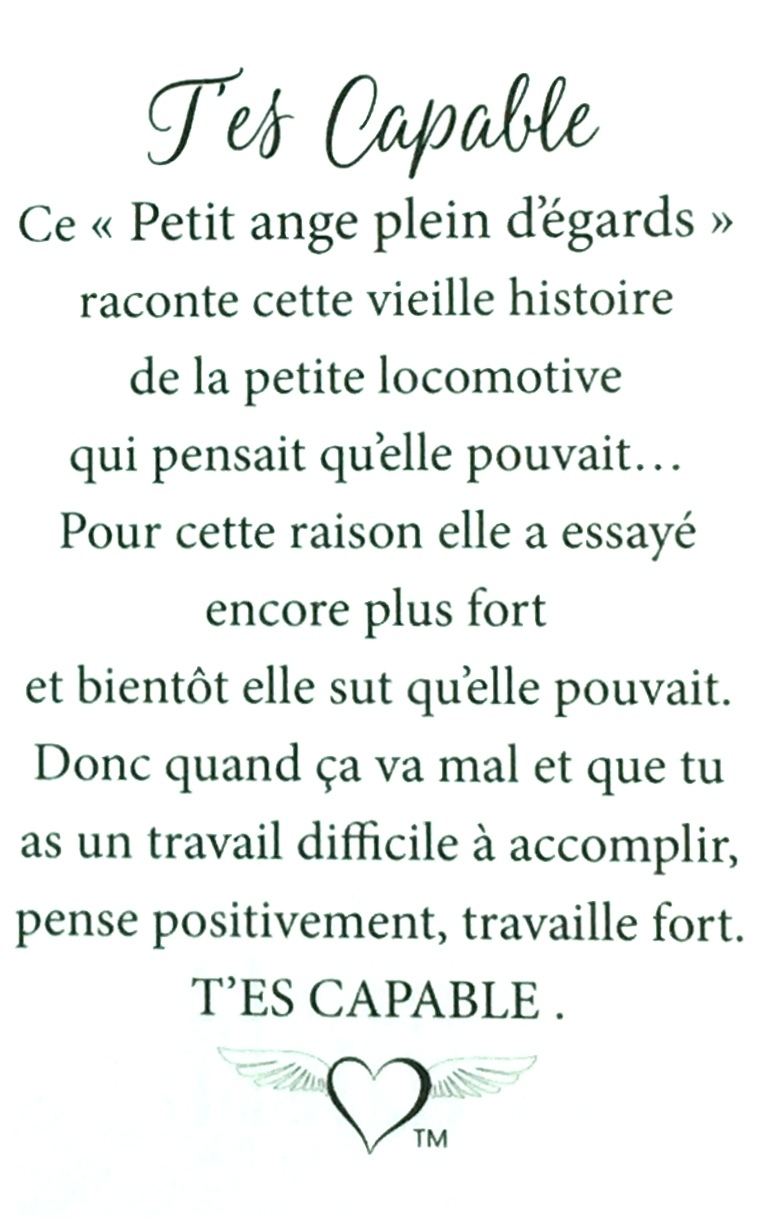 258 – T’es Capable (tent card) – Clock It To Ya