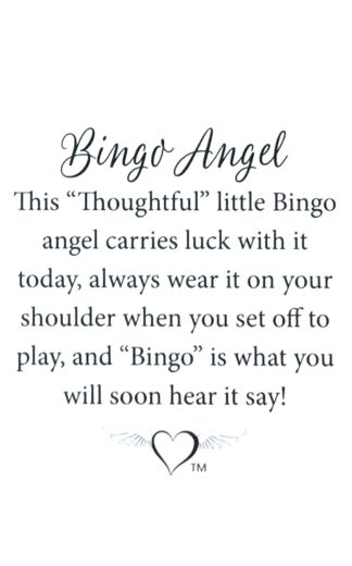 517 – Bingo Angel (tent card) – Clock It To Ya