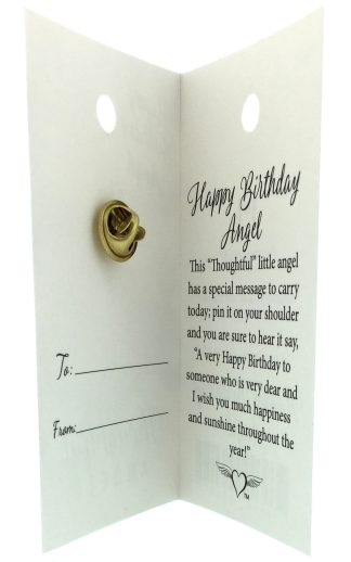 605 – Happy Birthday Angel (tent card) – Clock It To Ya